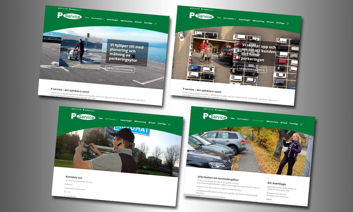 P-service - hemsida - Grönkvist Media